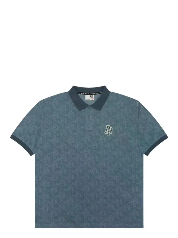 AAPE BY *A BATHING APE Logo-appliqué Polo Shirt - Blue