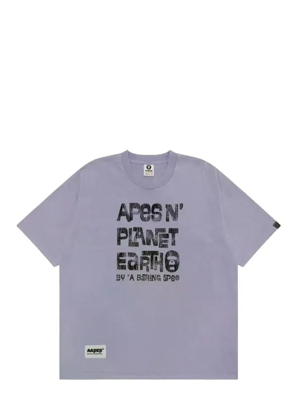 AAPE BY *A BATHING APE Printed T-shirt - Purple