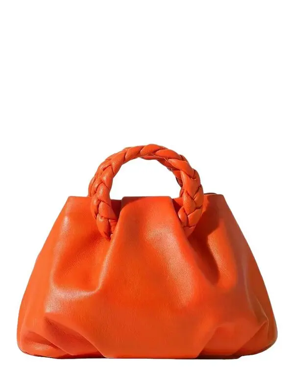 Hereu Bombon Braided-handle Bucket Bag - Orange