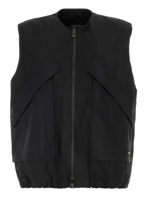 TATRAS Oversized Zip Gilet - Black