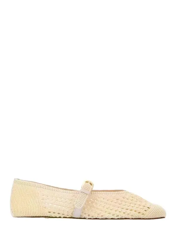 STUART WEITZMAN Leora Crochet Ballet Flats - Yellow