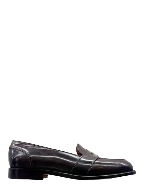 Alden 684 Full-strap Leather Loafers - Red