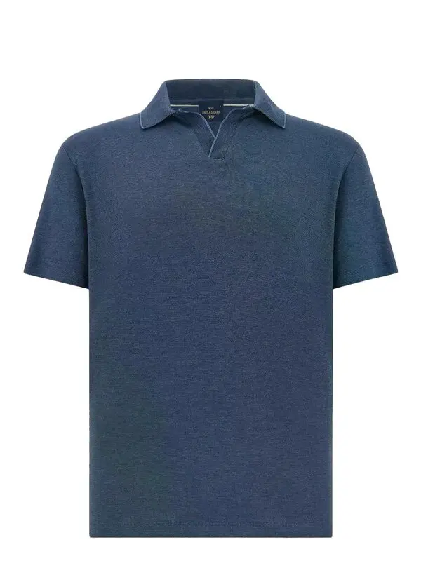 Paul & Shark Open-collar T-shirt - Blue