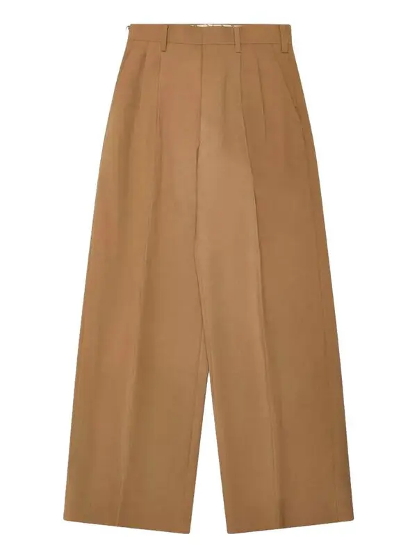 Junya Watanabe Pleated Wide-leg Trousers - Neutrals