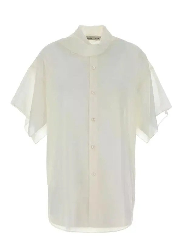 Carven Draped Shirt - White