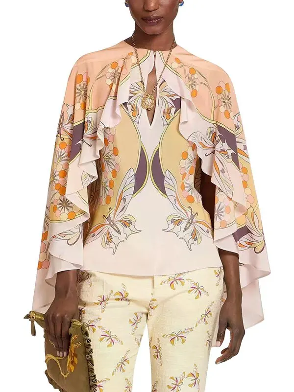 La DoubleJ Magic Ruffled Top - Neutrals