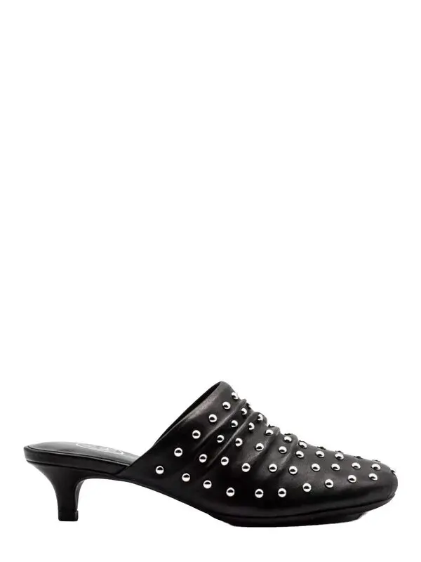 Ash Eloise Studded Mules - Black