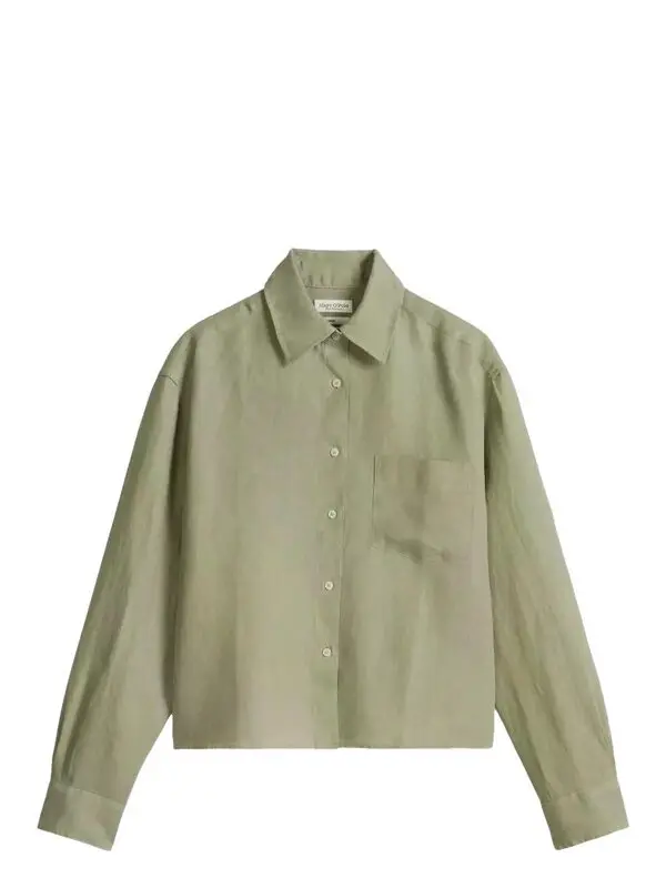 Marc O'polo Chest-pocket Long-sleeve Shirt - Green