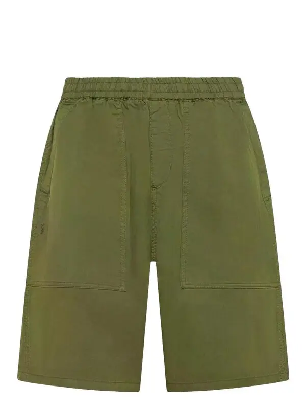SUN 68 Elastic-waist Shorts - Green