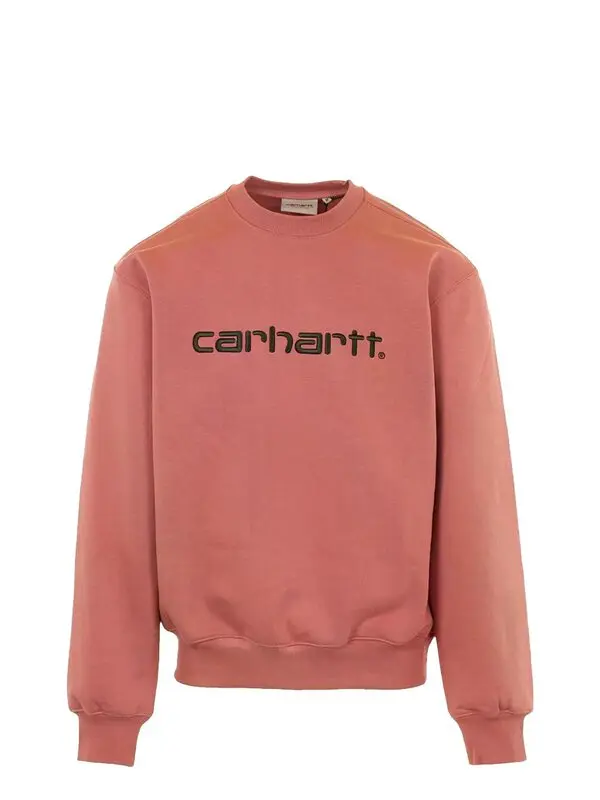 Carhartt Work In Progress Logo Sweatshirt - Pink