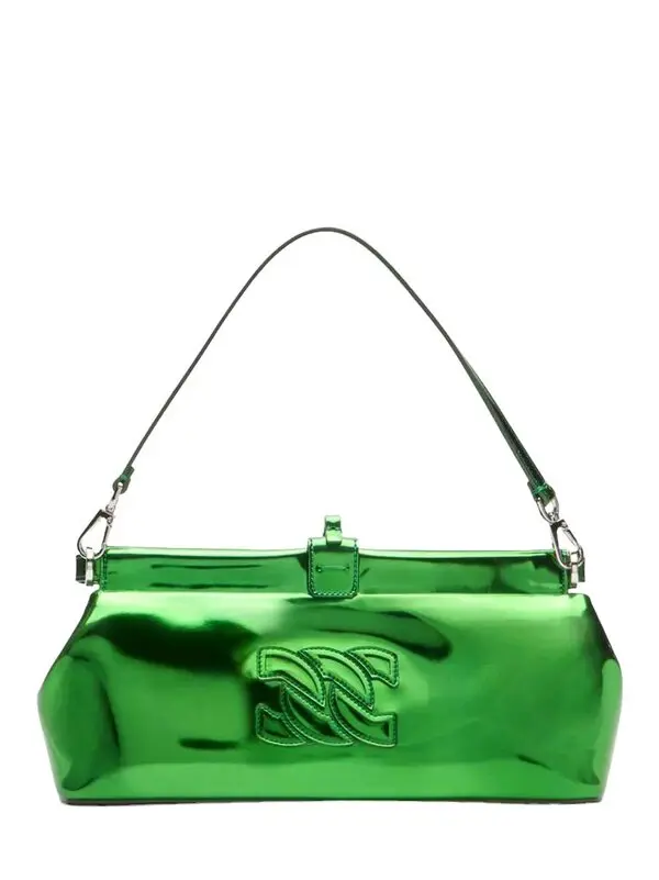 Casadei Interstellar Logo Detail Shoulder Bag - Green