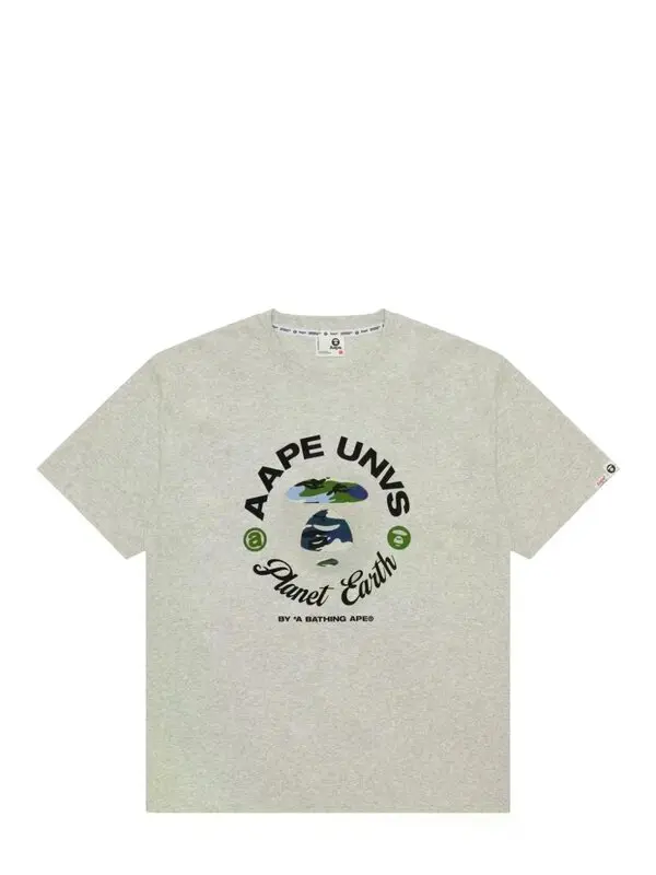 AAPE BY *A BATHING APE Earth Logo T-shirt - Grey