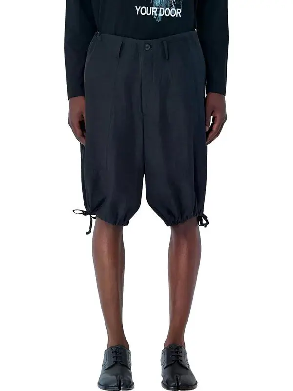 Yohji Yamamoto Drawstring Shorts - Black