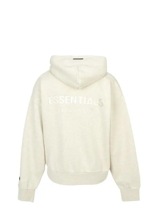 Fear Of God Essentials Fleece Zip Up Sweatshirt - Khaki/beige