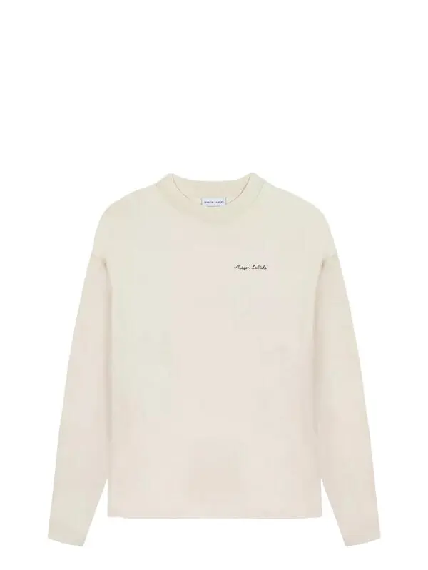 Maison Labiche Logo-embroidered Sweatshirt - Neutrals