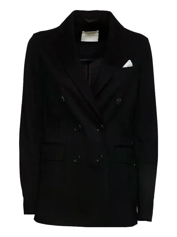 CIRCOLO 1901 Button Double-breasted Blazer - Black