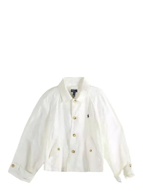Polo Ralph Lauren Linen Button Jacket - White