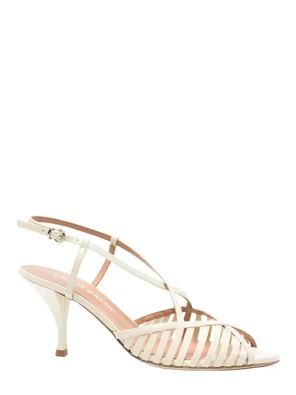 LELLA BALDI Criss-cross Strap Sandals - Neutrals