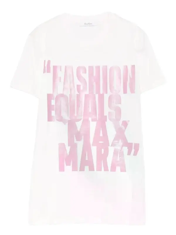 Max Mara Lettering T-shirt - White
