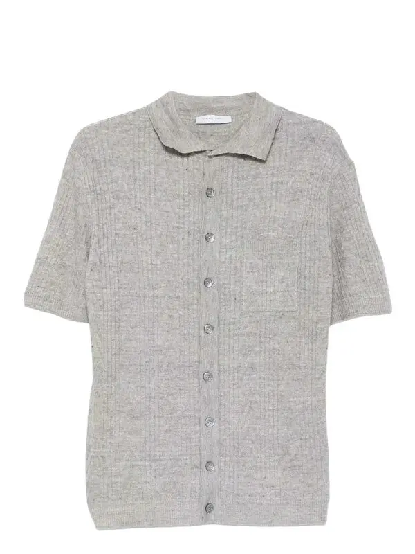 DANIELE FIESOLI Buttoned Ribbed Jacket - Grey