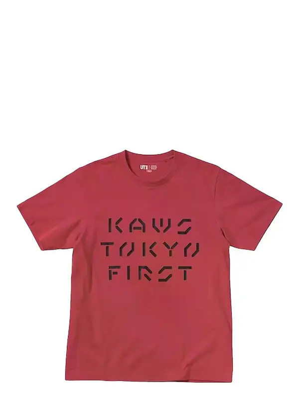 KAWS X Uniqlo Tokyo First Grapic-print T-shirt - Red