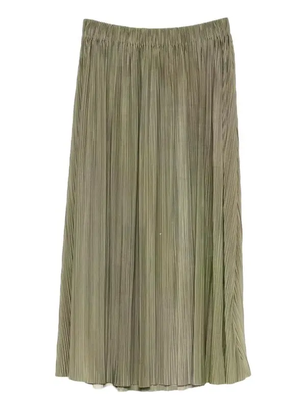 SAMSOE SAMSOE Pleated Midi Skirt - Green