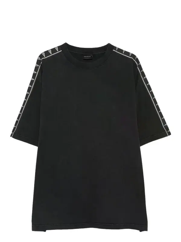 Balenciaga Logo-detail T-shirt - Black