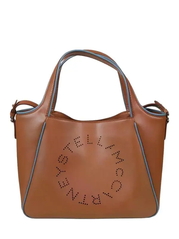 Stella McCartney Perforated Shoulder Bag - Brown
