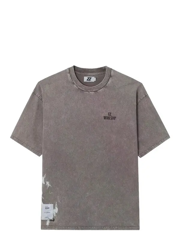 Izzue Logo-print T-shirt - Grey
