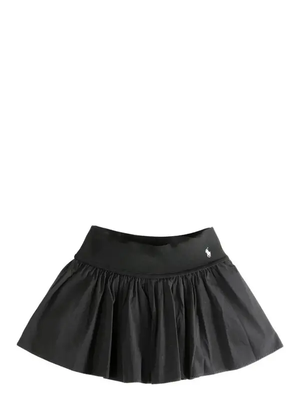 Polo Ralph Lauren Gathered Mini Skirt - Black