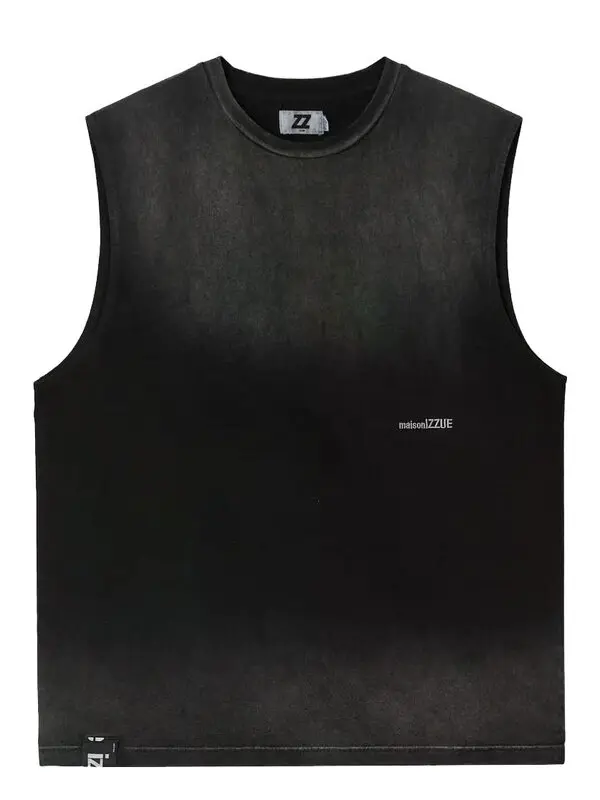 Izzue Crew-neck Sleeveless T-shirt - Black