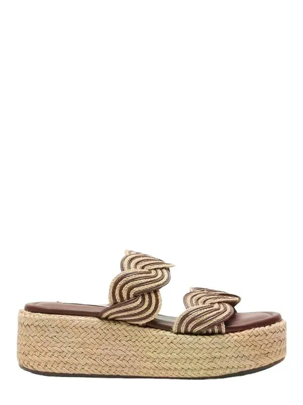 Casadei Thaiti Platform Sandals - Neutrals