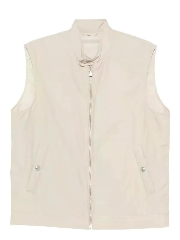 Eleventy Gilet With Pockets - Neutrals