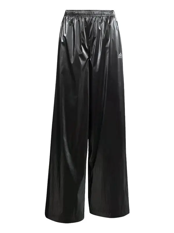 Adidas Logo Wide-leg Tracksuit Bottoms - Grey