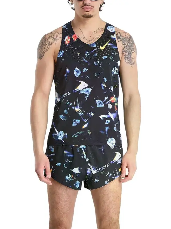 Nike Aeroswift Glamour Singlet - Black