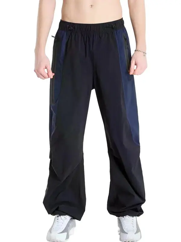 Nike Dri-fit Colourblock Woven Track Pants - Black