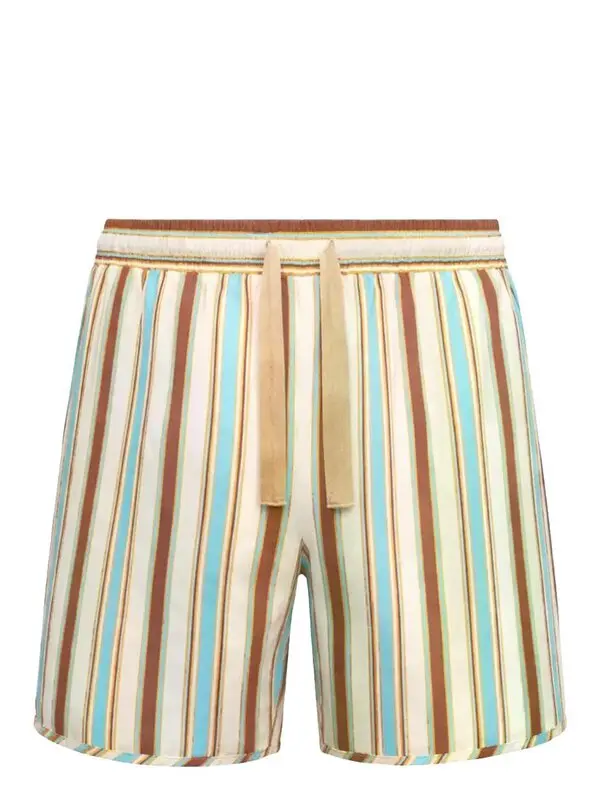 SANDERLAK Striped Shorts - Neutrals