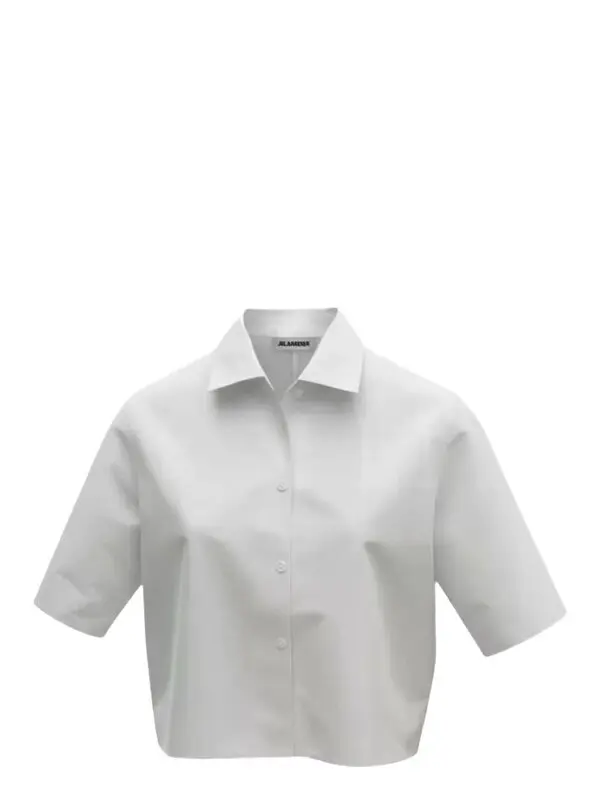 JIL SANDER Cropped Shirt - White