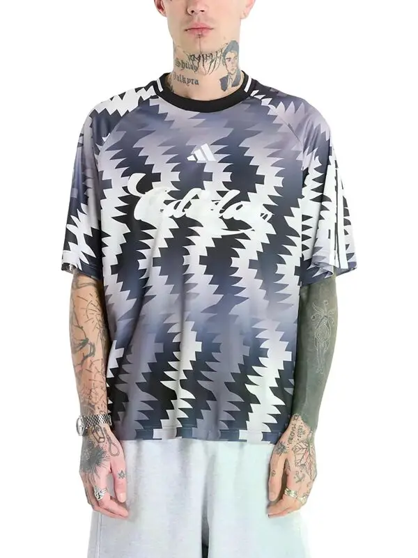 Adidas Zig-zag Printed T-shirt - Grey