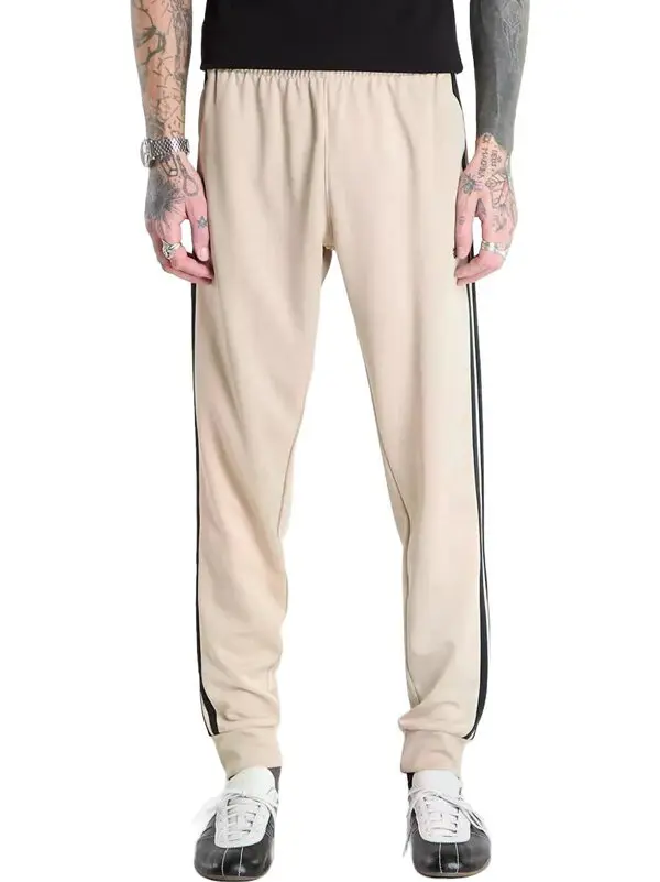 Adidas Sst Side-stripe Track Pants - Neutrals