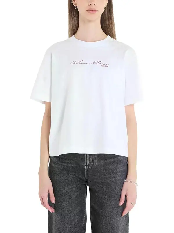 Calvin Klein Graphic Boxy T-shirt - White