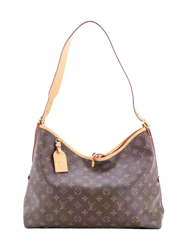 LOUIS VUITTON Carryall Monogram Canvas Mm Hobo Bag - Brown