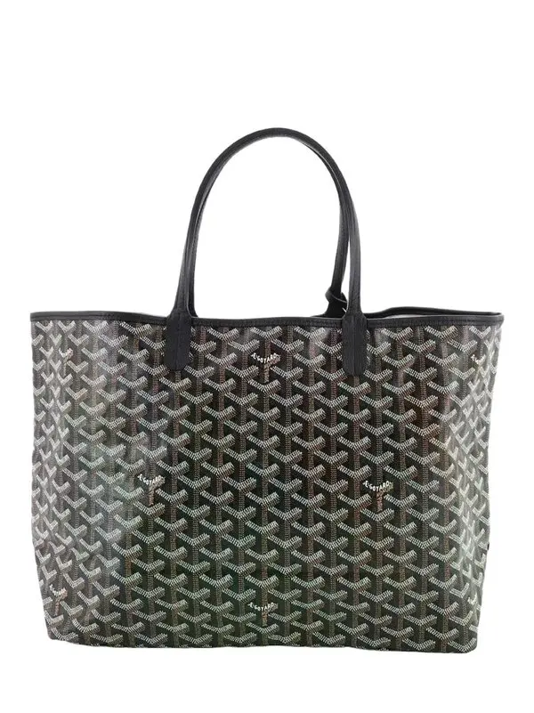 Goyard Saint Louis Coated Canvas Pm Tote Bag - Black