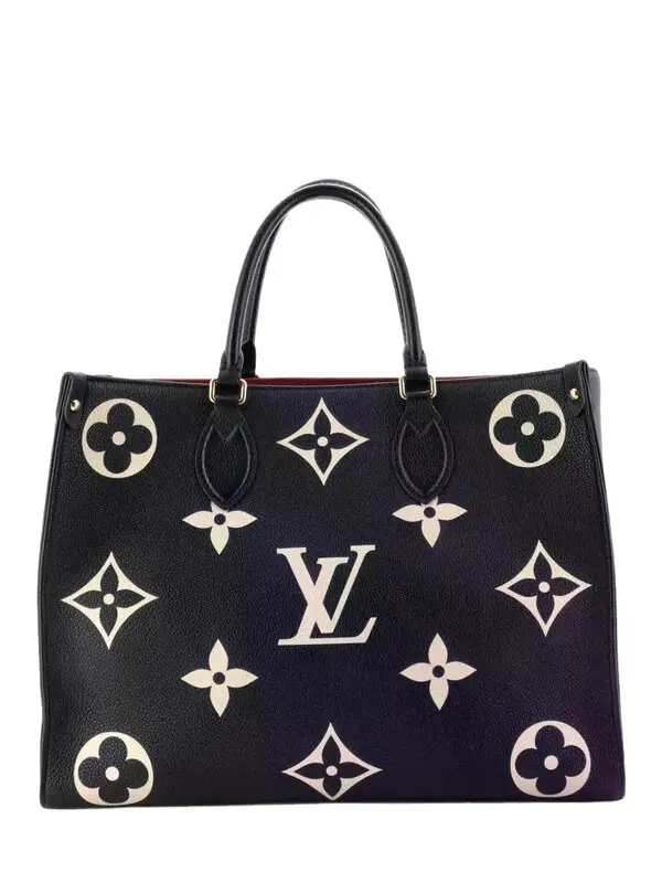 LOUIS VUITTON Onthego Mm Tote Bicolor Monogram Empreinte - Black