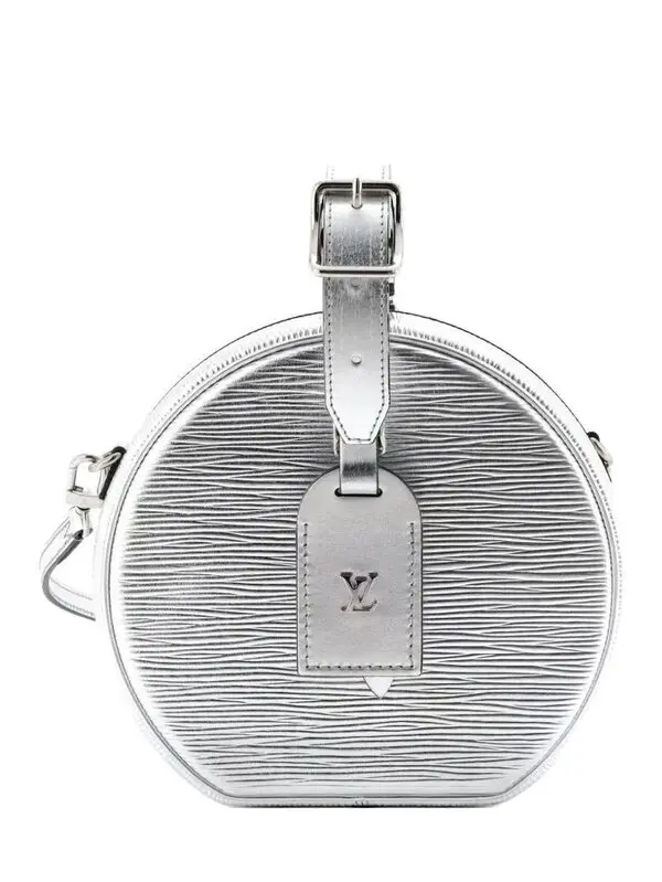 LOUIS VUITTON Petite Boite Chapeau Epi Leather Satchel - Silver