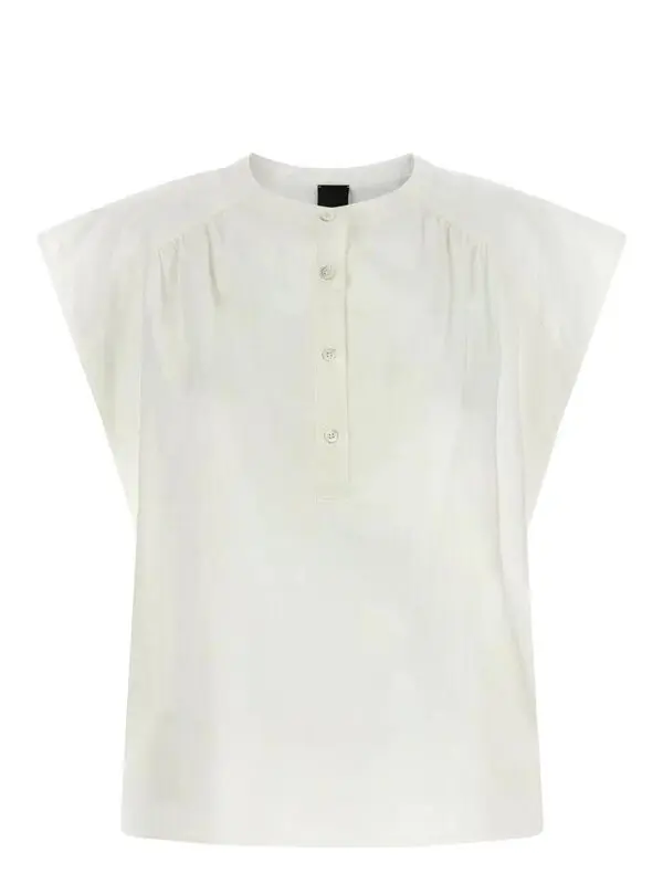 Pinko Curl Sleeve Blouse - White