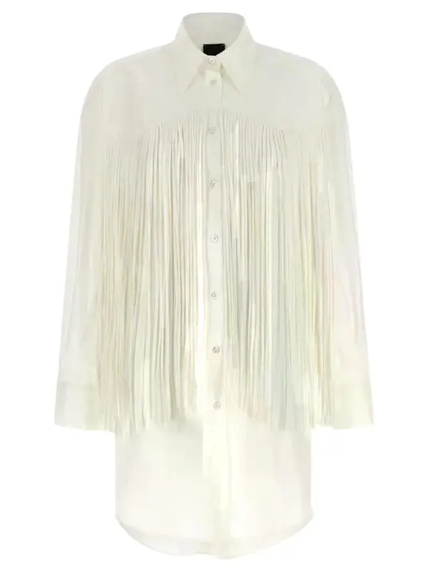 Pinko Fringed Mini Dress - Neutrals
