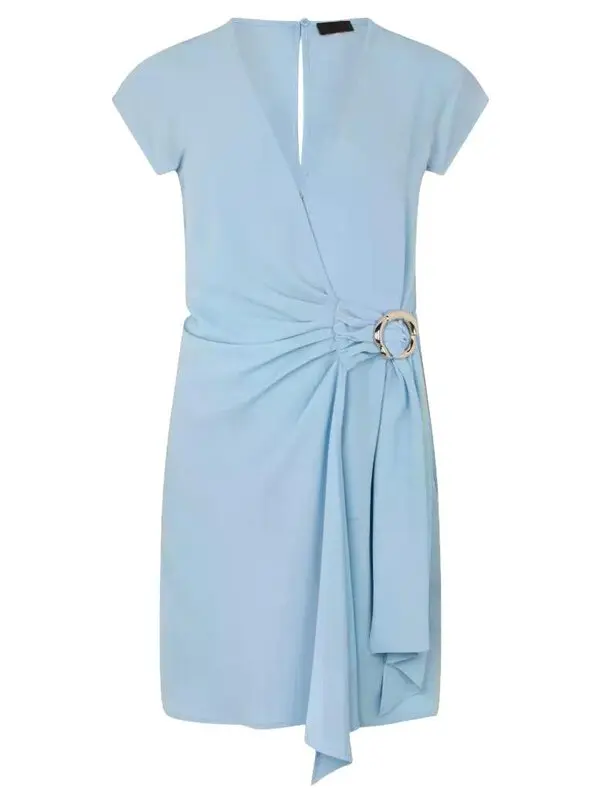 Liu Jo V-neck Mini Wrap Dress - Blue