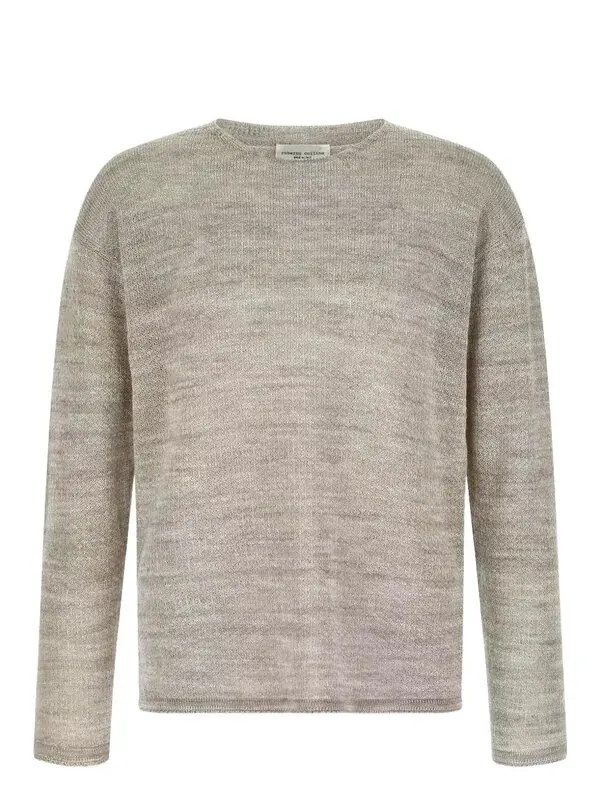 ROBERTO COLLINA Mouliné Knit Sweater - Grey