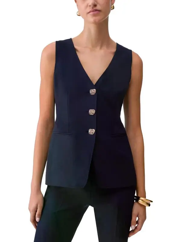 Liu Jo V-neck Waistcoat - Blue